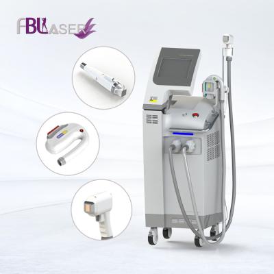 China Beauty Equipement 808nm diode laser +SHR IPL + Microneedle RF 4 in 1 Laser Machine for sale