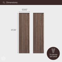 China Slatpanel Walnut Acoustic 3D Textured Wood Panels For Walls Ceilings Decorative Panels For Homes for sale