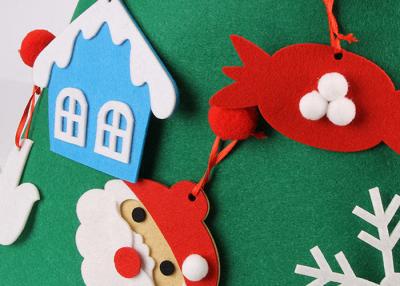 China Driedimensionele Gevoelde de Decoratie Milieuvriendelijk van de Kerstmisboom Gevoeld Materieel Te koop