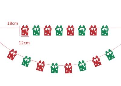 China Het vlakke Hertenpatroon voelde de Gemakkelijke Muur Gehangen Installatie van Kerstmisdecoratie 21*15 Cm Te koop
