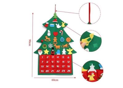 Cina Decorazioni di Natale del feltro di 90*60 cm, ornamenti su misura di Natale del feltro di logo in vendita