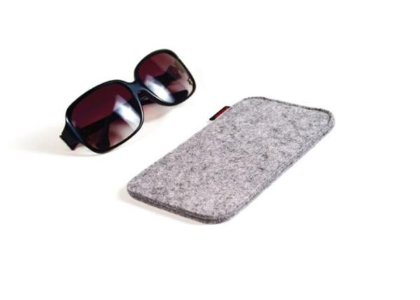 Quality Lightweight 9*18 Cm Felt Fabric Bags For Glasses EN71 Certification for sale
