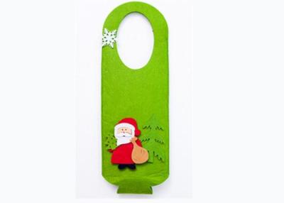 Cina Borse del tessuto del feltro della borsa del vino del feltro del materiale di protezione dell'ambiente di 40*14 cm per il Natale in vendita