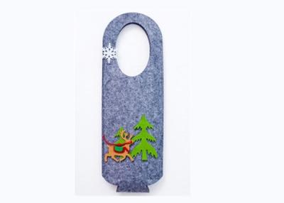 Cina Borse del tessuto del feltro della borsa del vino del feltro del materiale di protezione dell'ambiente di 40*14 cm per il Natale in vendita