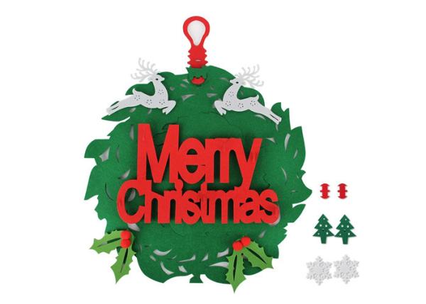 Quality Holiday Party 8pcs Ornaments 16 Inch Felt Merry Christmas Hanging for sale