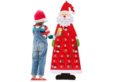 China Wall Hanging 2mm Felt Xmas Decorations Christmas Advent Countdown Calendar for sale