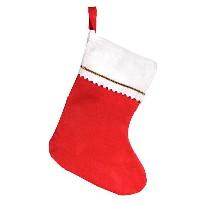 Cina Ornamenti rossi e bianchi del calzino di Natale ritenuti 3MM EN79 in vendita