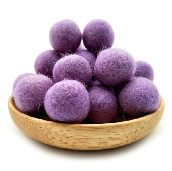 Quality Handmade 2cm Felt Fabric Crafts Ball For Party Garland for sale