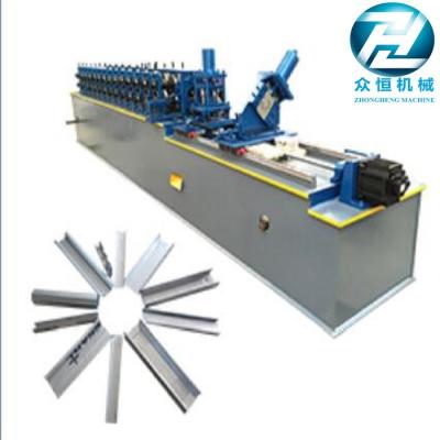China Galvanized Steel Metal Stud And Track Roll Forming Machine For C Z U L Channel Purlin for sale