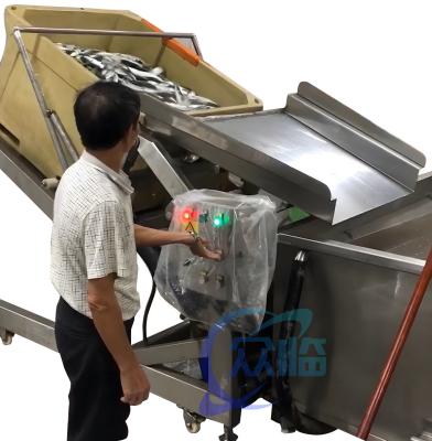 China Equipamento de processamento de camarão industrial estável, máquina de elevação de camarão anti-erosão for sale