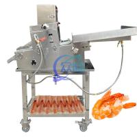 China Semi Automatic Shrimp Cutting Machine Stainless Steel Practical for sale