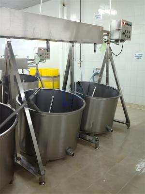 China Shrimp soaking blender shrimp processing machine Immersion Mixer Insulation barrel mixer automatic mixer for sale