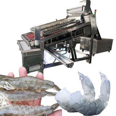 China Automatic White Red Shrimp Peeling Machine Fresh Frozen Shrimp Peeling Machine Shrimp Meat Separator for sale