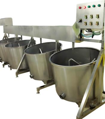 China Stainless Steel Mixer Shrimp Processing Soaking Machine Batch Shrimp Automatic Mixer Special for Seafood Processing Plants for sale