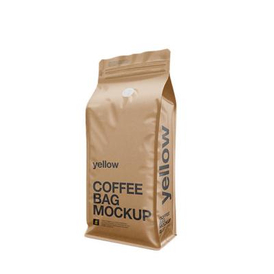 Cina Il caffè della carta kraft del fondo piatto della prova dell'odore insacca ISO9001 200-400 micron in vendita