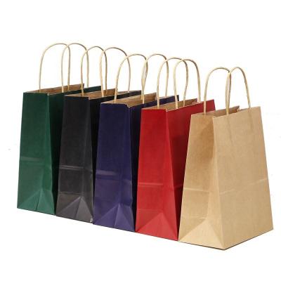 Cina Sacchetti della spesa di trasporto di incisione riciclabile che verniciano la borsa della carta kraft dell'alimento asportabile in vendita