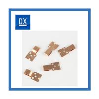 China Copper Stamping Electronic Connector Clips Polished Surface for sale