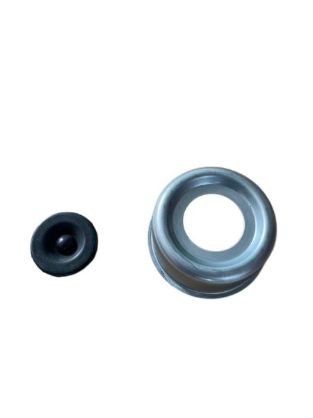 Quality 2.44" EZ Grease Dust Caps Steel Rubber Grease Caps Zinc Plated for sale
