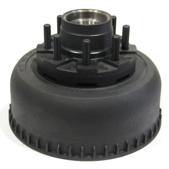 Quality 9K To 10K Trailer Hub Drum Assembly 8 On 6.5 Oil Bath Non ABS Drum After July 2013 for sale
