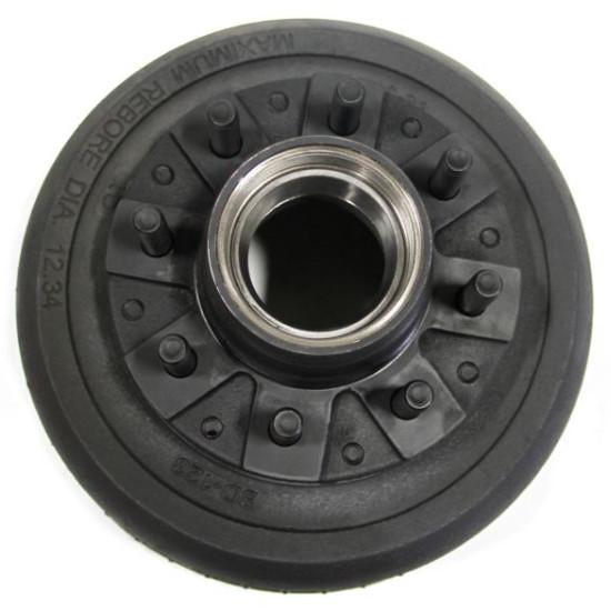 Quality 9K To 10K Trailer Hub Drum Assembly 8 On 6.5 Oil Bath Non ABS Drum After July for sale