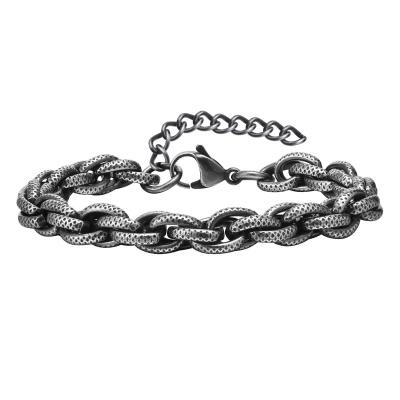 China Stocked 316L Stainless Steel Bracelet for Men Classic Style Sample Making for sale