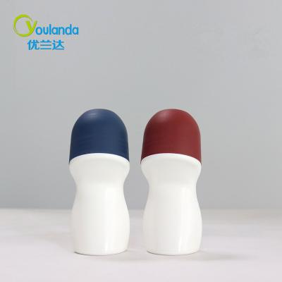 China Cosmetics Empty 50ml Frosted Roll On Bottle PP PE Roll On Bottles Empty for sale