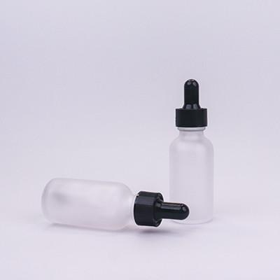 China 20/400 Frosted Dropper Bottles Clear Empty Eye Dropper Bottle For Essential Oil for sale