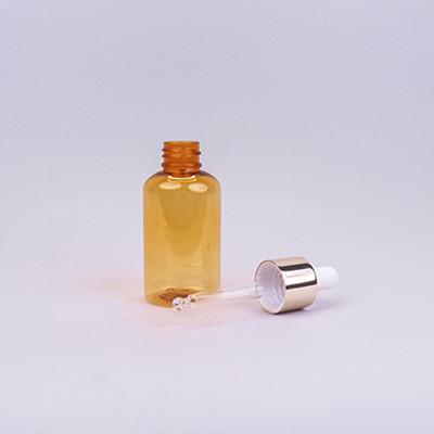 China Lightweight 60ml Amber PET Dropper Bottle For Skincare And Liquid Formulations for sale