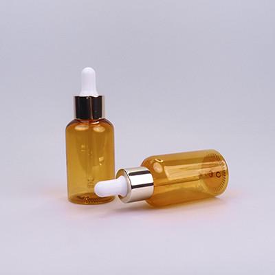 China Lightweight 60ml Amber PET Dropper Bottle For Skincare And Liquid Formulations for sale