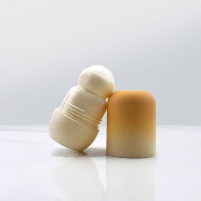 China Customized Plastic Middle Leaned Waist-Thinned Gourd 50ml Deodorant Roll-On Bottle for sale