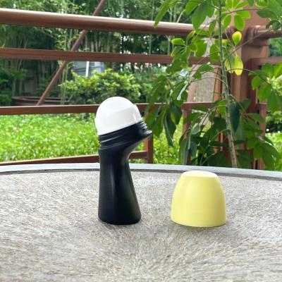 China Special Shape Refillable Roll-On Perfume Bottles Plastic Roll-On Bottles For Aromatherapy Blends for sale