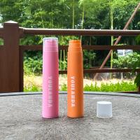 China Round 60ml Airless Pump Vacuum Toothpaste Dispenser Bottle Pp Eakproof Toothpaste Container for sale