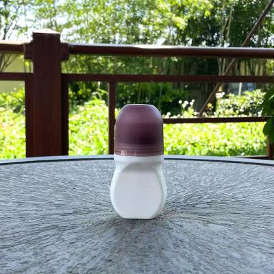 China Plastic 75ml Refillable Roll On Bottle Empty Essential Oil Perfume Container PP ball roller bottle for sale