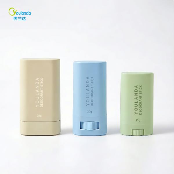 Quality Custom 15g 20g Deodorant Stick Container Twist Empty Portable Cosmetic Stick For Deodorant for sale