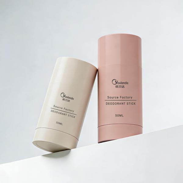Quality Empty 50g Plastic Deodorant Tubes Biodegradable PP Deodorant Containers 75G for sale