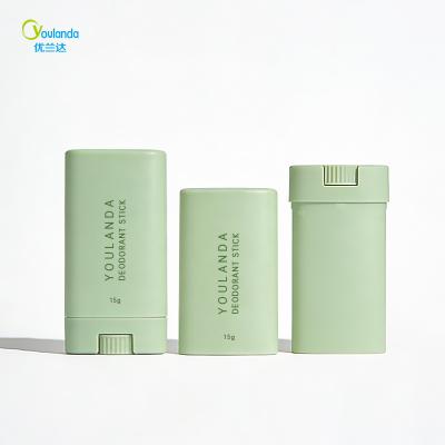 China 15g 20g OEM Deodorant Stick Tube Flat Twist Up Solid Deodorant Stick Packaging for sale