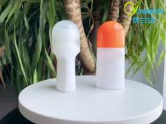 Flat 75ml Roller Deodorant Container Skincare PP Plastic Cosmetic Deodorant Bottle Under Arm Roll On Deodorant Bottle
