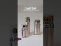 Cosmetic Day/Night Cream Double Tube Airless Bottle Screen Printing