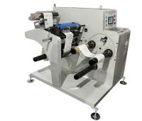 China Adjustable Rewind Shaft 600mm Automatic Label Slitting Machine Line for sale