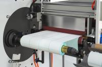China SR-350FQ Paper Core Label Slitting Machine With Auto Loading And Cutting Functions for sale