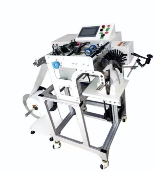 Automatic Printing Label Folding Machine For Wire Material Customized 320mm