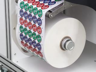 Cina Produttore di etichette a colori digitali adesivo ad inchiostro adesivo ad inchiostro stampante di etichette macchina di stampa e taglia in vendita