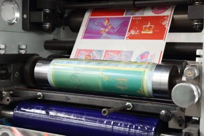 China Automatic Label High Speed Flexo Printing Machine With Lamination Station Box Printing Machine for sale