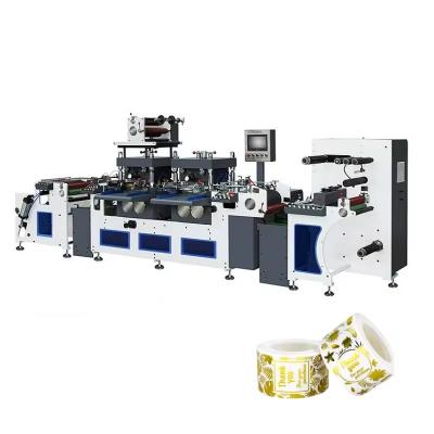 China High Speed Flatbed Hot Foil Stamping And Label Die Cutting Machine Roll To Roll Aluminium Foil Printer Machine for sale