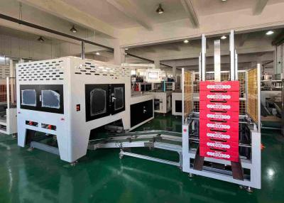 China Caja de cartón de verduras corrugadas automática para hacer cajas de frutas máquina plegable en venta