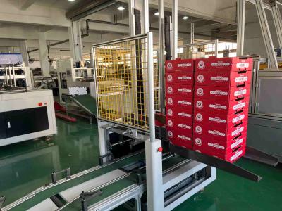 中国 SR-1210X 自動段ボール野菜カートンボックス製造機、果物箱折り畳み機、自動スタッカー付き 販売のため