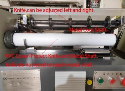 Cina SR-500 Automobile di taglio del nucleo di carta a semi-automatico di diametro interno di alluminio personalizzato in vendita