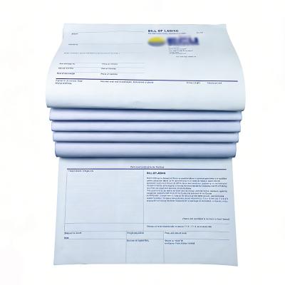 China 6 Ply 6 Part Pre Printed NCR Carbonless Bill of Lading Form Top Side Edge Glued and Padded Book for sale