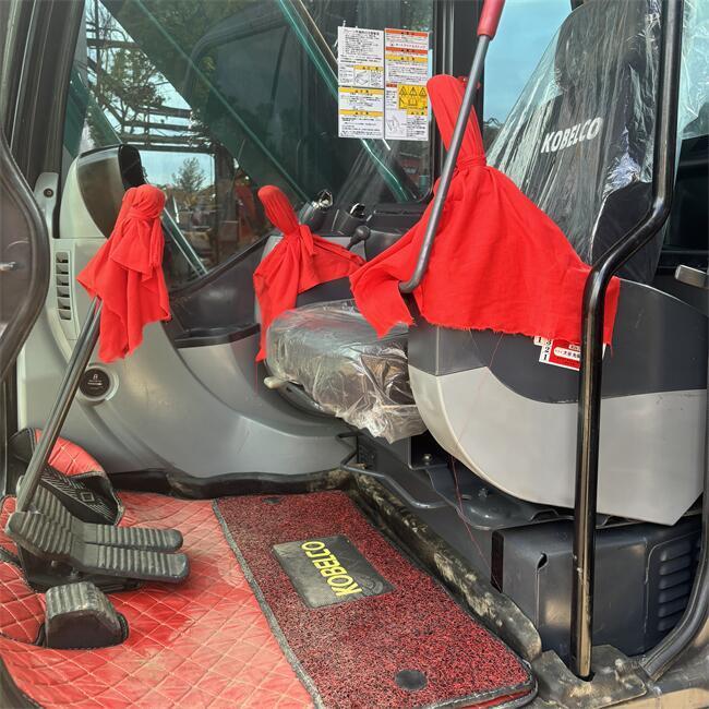 Kobelco SK75 excavator cab interior