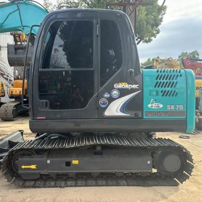 Cina Alta affidabilità Usato Kobelco SK75 Escavatore 7 tonnellate Mini Escavatore di seconda mano in vendita
